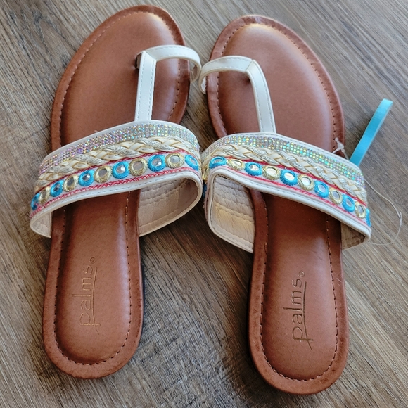 Palms | Shoes | Gorgeous Embellished Boho Flip Flop Sandals | Poshmark